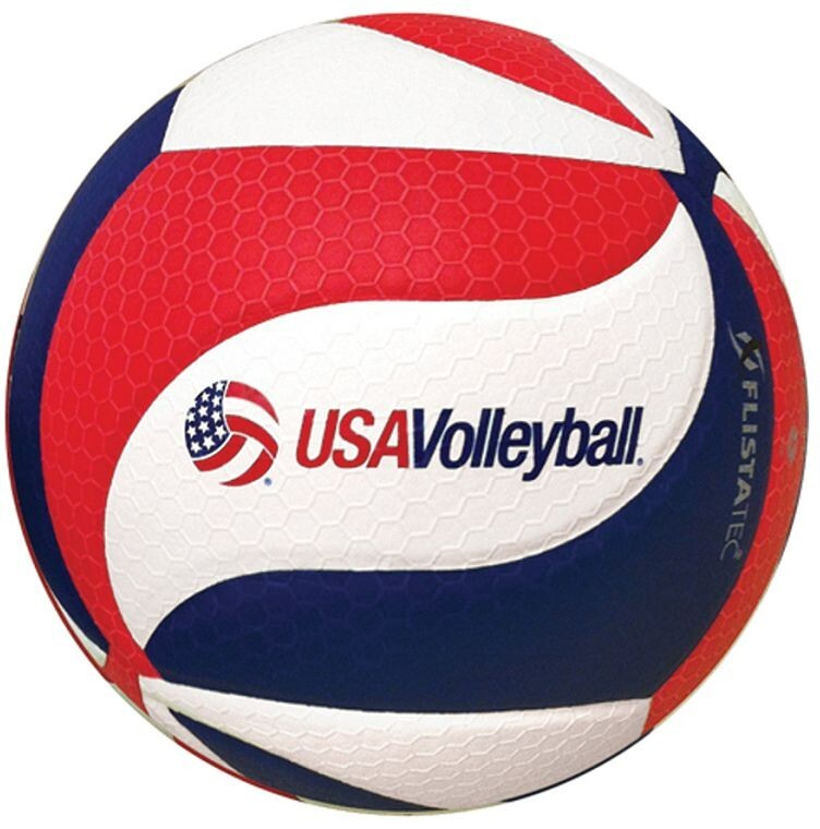 Molten Volleyball V5M5000-3USA FLISTATEC Volleyball - Red, White, Blue ...