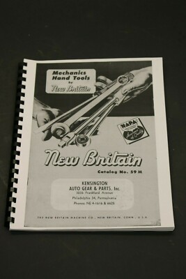 New Britain Machine Co. 1958 Mechanics Hand Tools Catalog No. 59M | eBay