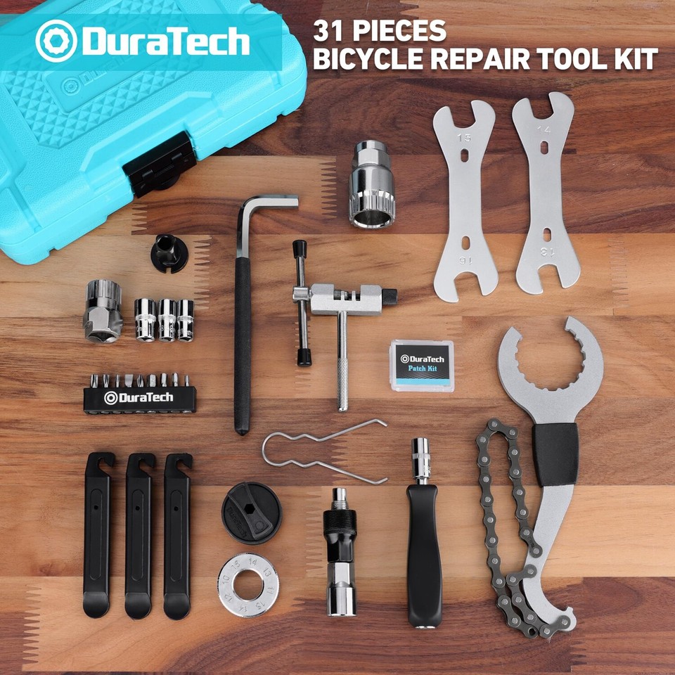 DURATECH 31PCS Bike Tool Kit Bicycle Tool Kit Bike Repair Tool Kit w ...