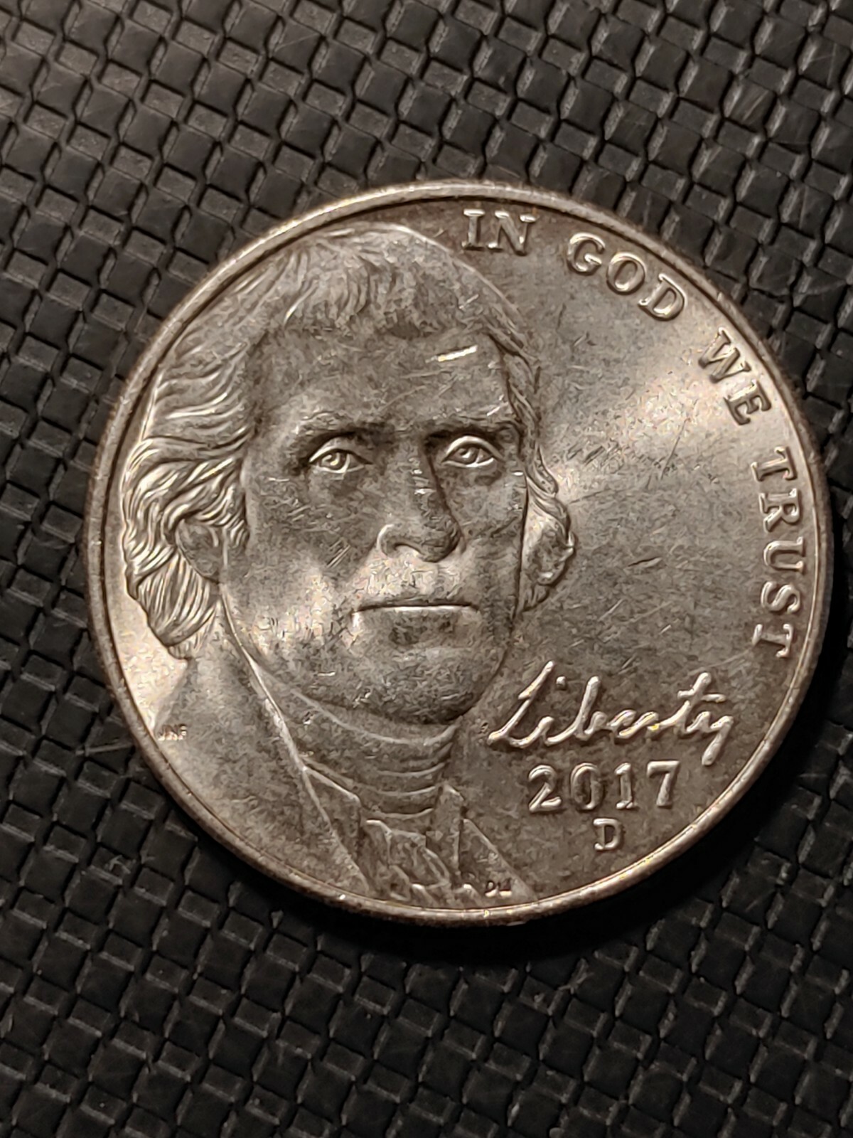 2017 D Jefferson Nickel Double Die Obverse & Reverse Error Circulated ...