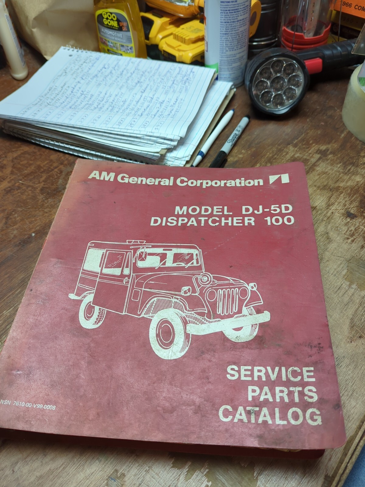 AM General Model DJ-5D Dispatcher 100 Service Parts Catalog Book | eBay