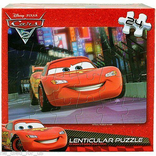 Disney Pixar Cars 2 24-piece Lenticular Jigsaw Puzzle for sale online ...