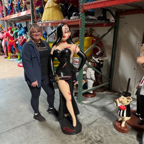 Scary Jessica in Black Life Size Resin Statue Halloween Theme Decor ...