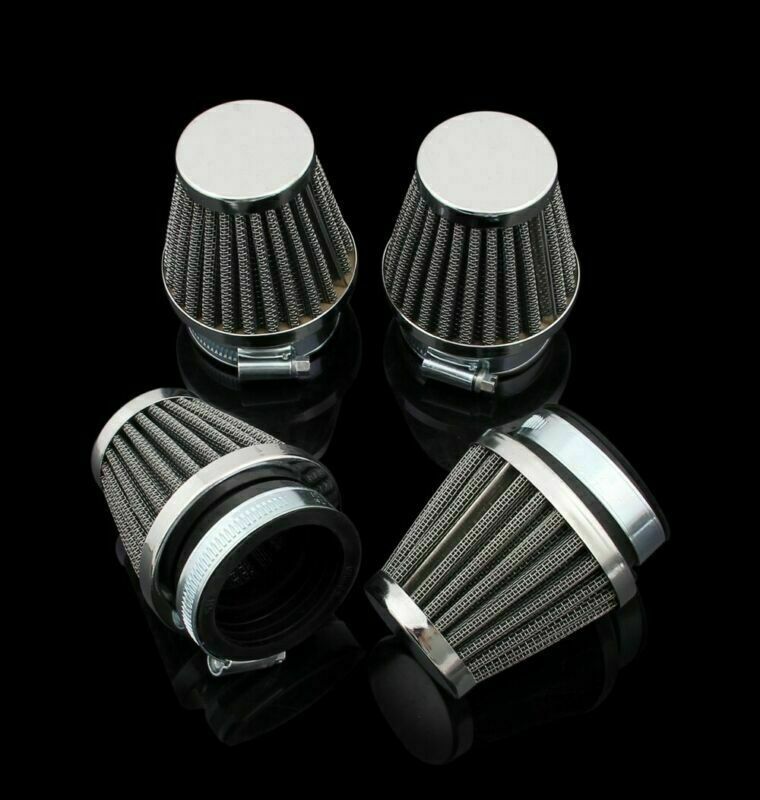 4x 52mm Pod Air Filter Cleaner Universal For Honda CB400 CB650 CB750 12 ...