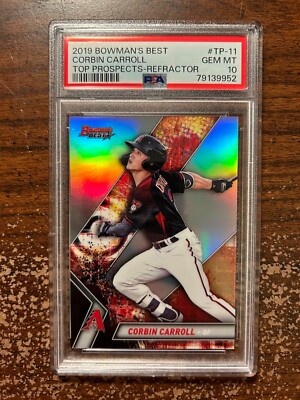 Corbin Carroll, Top Prospects-Refractor #TP-11 - 2019 Bowman's Best ...
