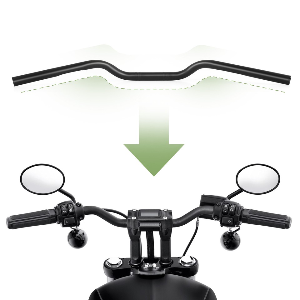 For Harley Sportster Iron XL 883 1200 1" 25mm Drag Handle Bars ...