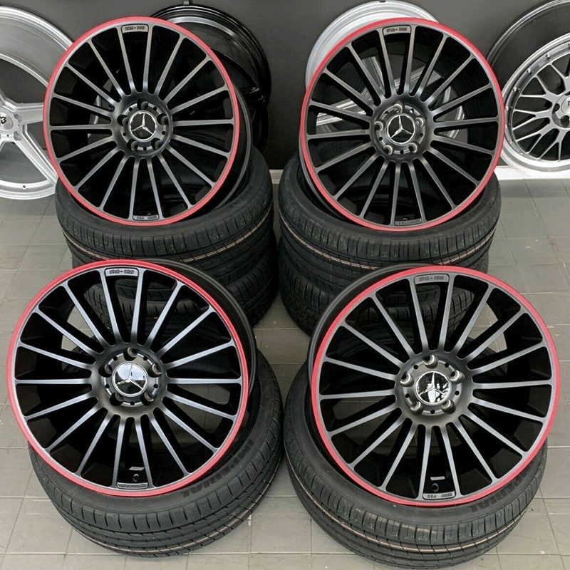 18 Zoll K1 Felgen 8x18 5x120 ET35 schwarz matt mit rotem Rand für BMW und Mini | eBay
