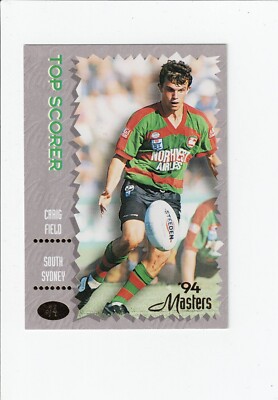 1994 Masters Series Rugby League Craig Field #74 South Sydney Rabbitohs ...