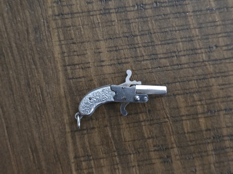 Antique Mini Cap Gun Key Chain Charm, Austrian, 1900's, 1 3/4" Long | eBay
