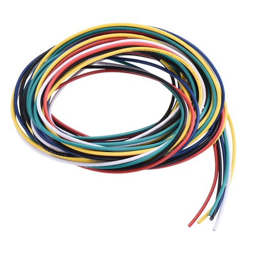 26 Gauge PVC Hookup Wire 1.5m/5ft 26AWG Electrical Wire 6 Color, 1.5mm ...