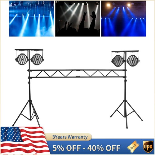 DJ Light Stand Rack T-Bar Lighting Trussing Stage Audio Light Truss ...
