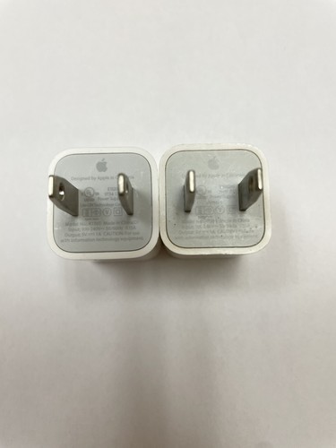 Lot of 2 Original Apple 5W USB Wall Charger Cube Power Adapter for ...