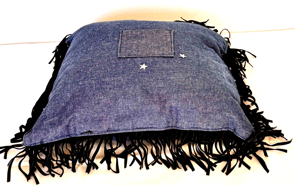 Tooth Fairy Pillow Child's Cowboy Cowgirl Theme Hand Painted Fringed-14 ...