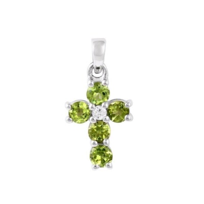 Peridot Pendant Sterling Silver Peridot Pendant Chain Multi Peridot ...