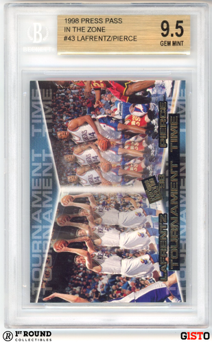 POP 1: Paul Pierce Raef LaFrentz BGS 9.5: 1998 Press Pass ITZ Rookie ...