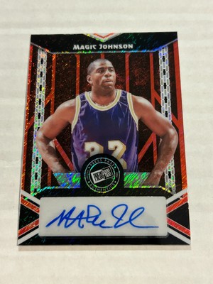 2024 LEAF COLLECTIVE MAGIC JOHNSON 4/4 PRESS PASS ORANGE SHIMMER AUTO LAKERS B5 | eBay