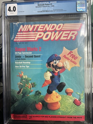 Nintendo Power #1 First Issue July/August 1988 Complete Poster & All ...