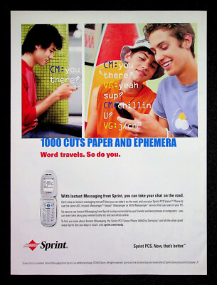 Sprint Telecom VI660 Samsung Cell Phone 2005 Print Magazine Ad Poster ...