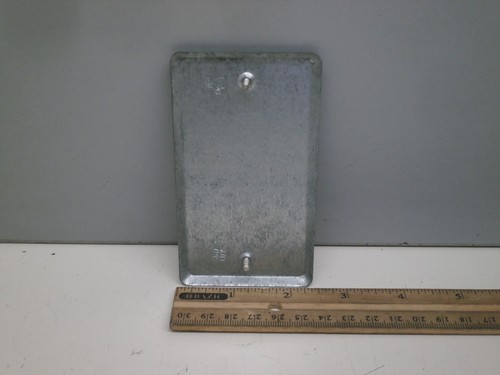 (12-Pack) Steel City 58-C-1 Blank Cover Plate for Utility Outlet Box 2 ...