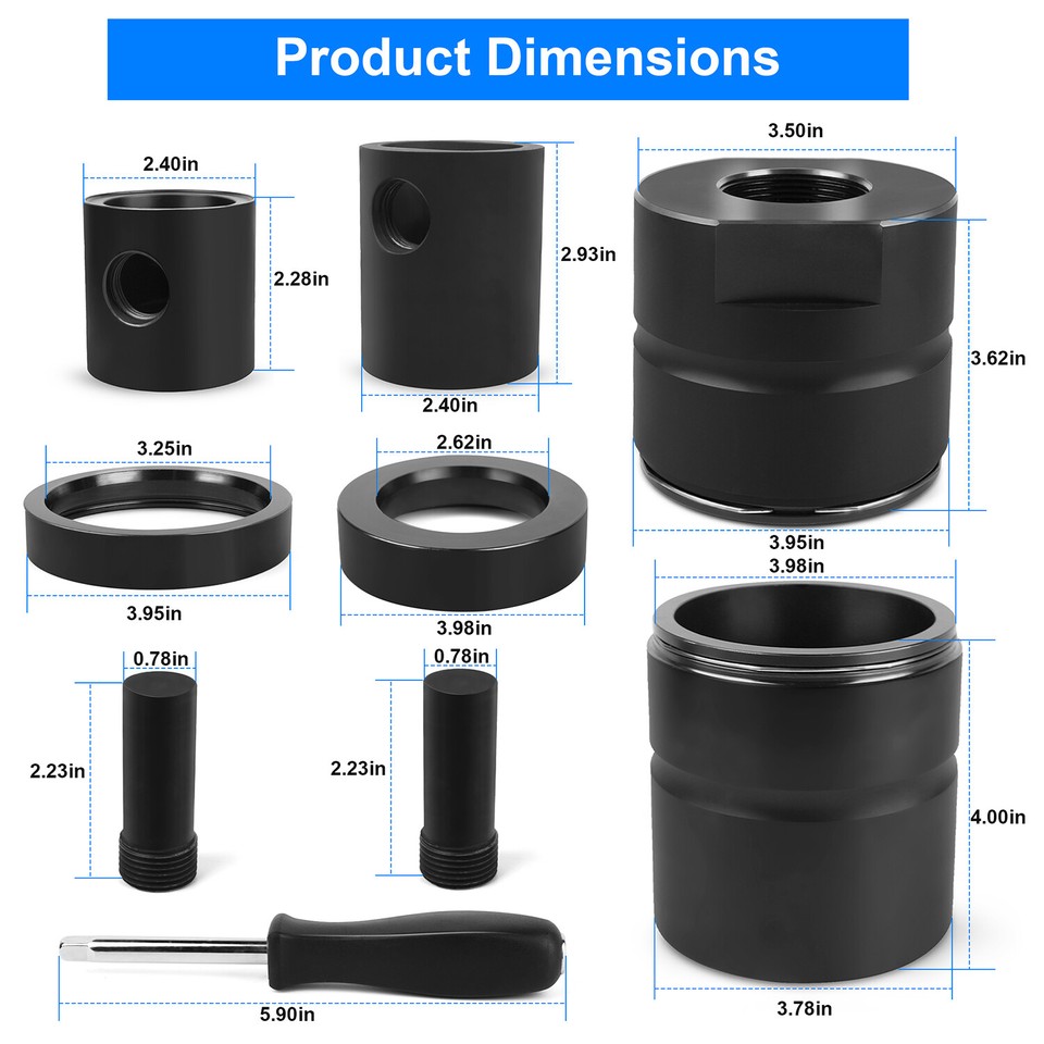 Leaf Spring Pin & Bushing Adapter Service Kit 15030 Adapter Tool Remove ...