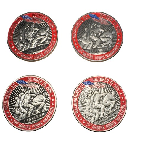 USAA 2006 Marine Corps Marathon Finisher Coin Challenge Token Military ...