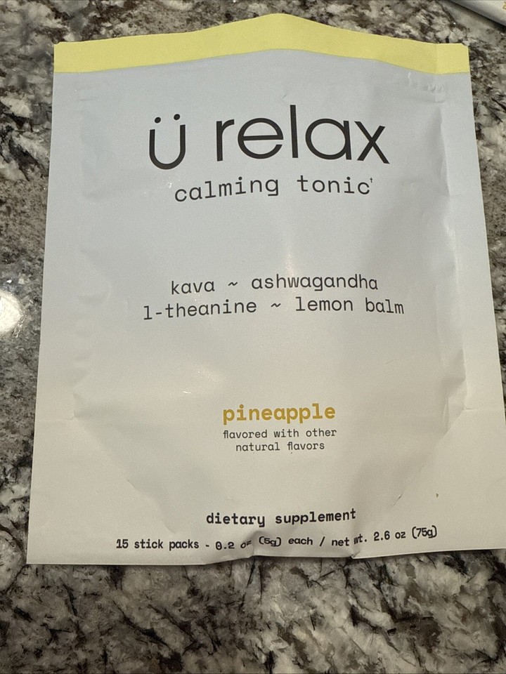 Lot Of 2 U Relax Calming Tonic Packets 2 Pineapple Flavor | eBay
