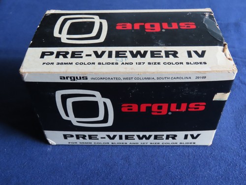 Vtg. Argus Pre-Viewer IV for 35mm Color Slides & 127 Slides No. 678 ...
