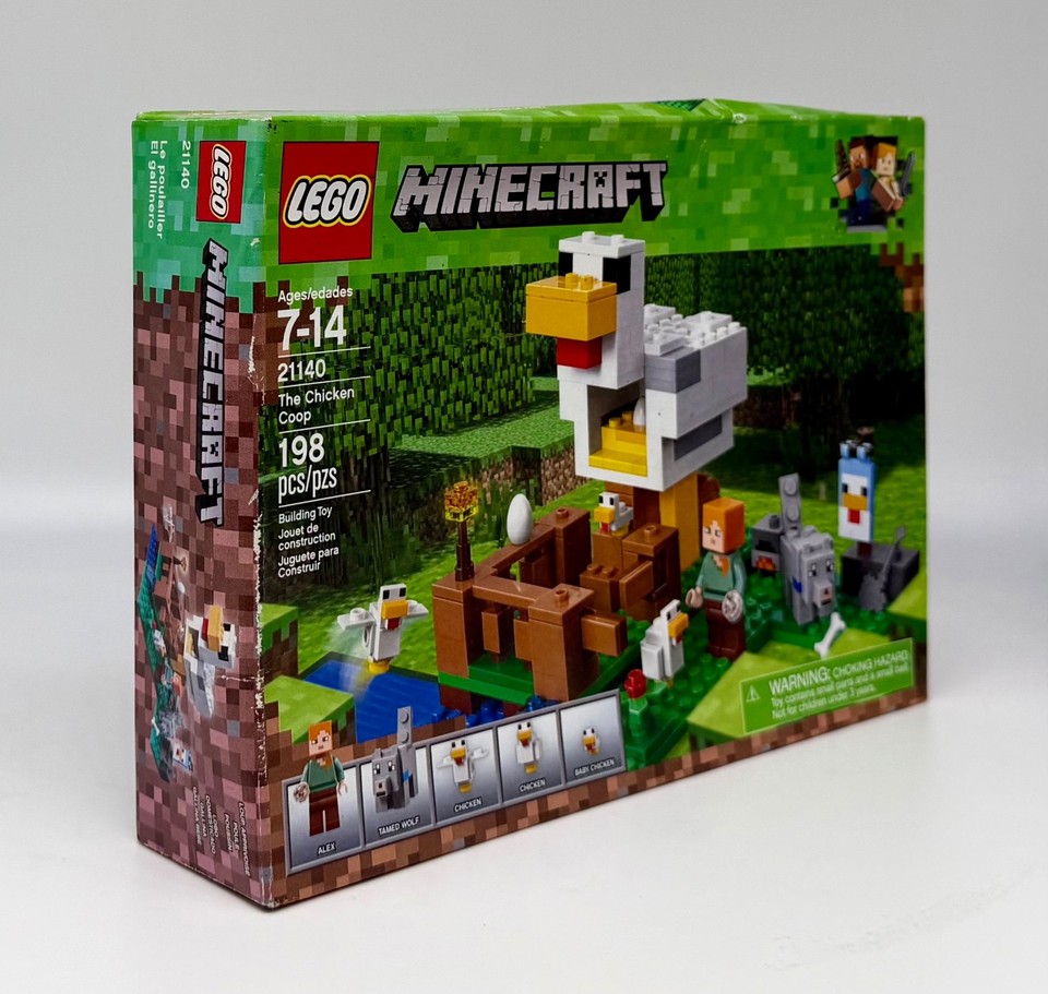 Lego Minecraft Lot-21138 Melon Farm/ 21140 Chicken Coop/ 21141 Zombie ...