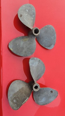 Vintage Chris-Craft " Bronze 3 Blade Boat Propeller Set 12x8 | eBay