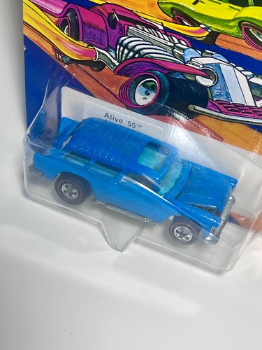 1973 HTF Hot Wheels Alive '55 Nomad enamel Redline - Light Blue white ...
