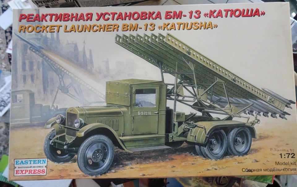 WWII Soviet forces Plastic Model kits, KV-2, T-34, MLRS; 1/72nd kits ...