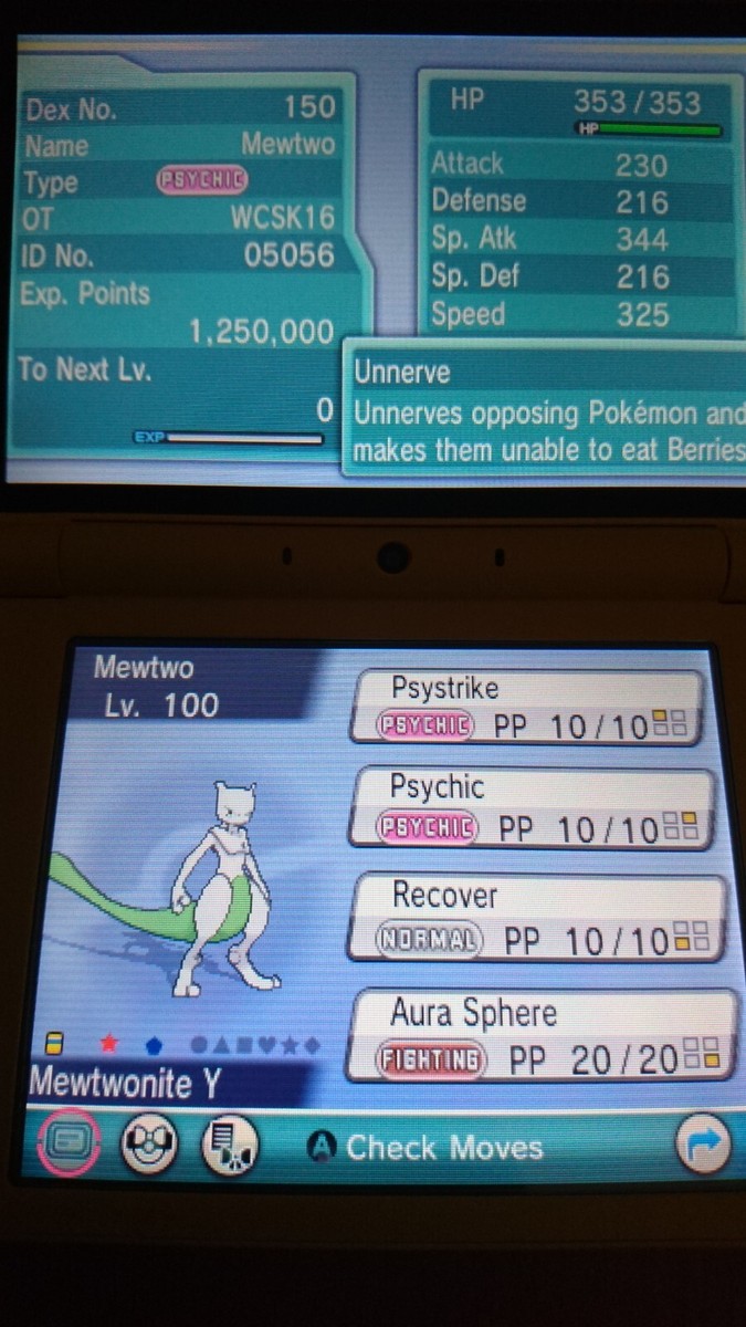 Pokemon X And Y Shiny Mewtwo