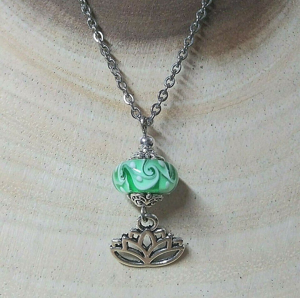 925s Sterling Hook European Murano Glass Lampwork Beads Dangle Earrings ...