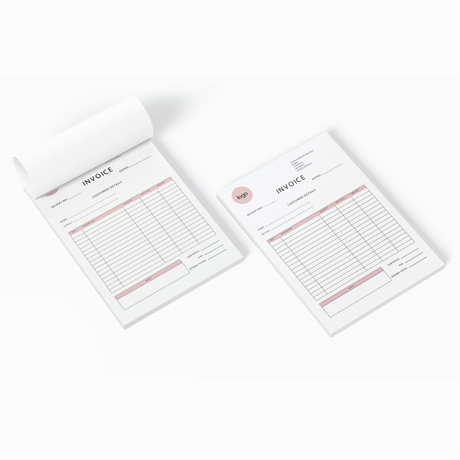 Personalised A4/A5/A6 Duplicate Invoice Book • Order Pad • NCR Pad ...