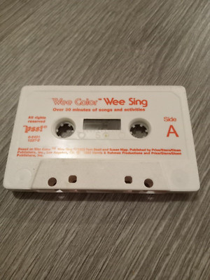 Vintage Wee Color Wee Sing Coloring Activity Childrens Cassette Tape | eBay