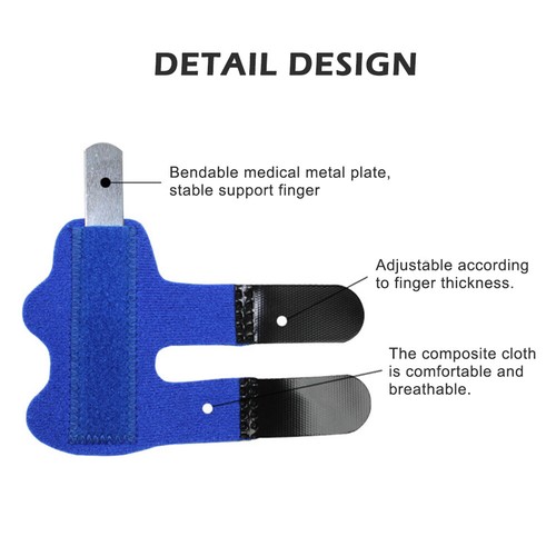 6pcs Fixing Reusable Finger Splint Breathable Training Sports Injury ...