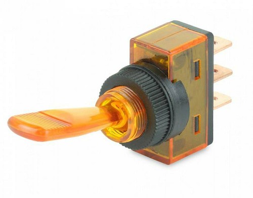 HELLA Toggle Switch 12V Amber 4435 ~ Genuine Factory Item ~ 2 positions ...