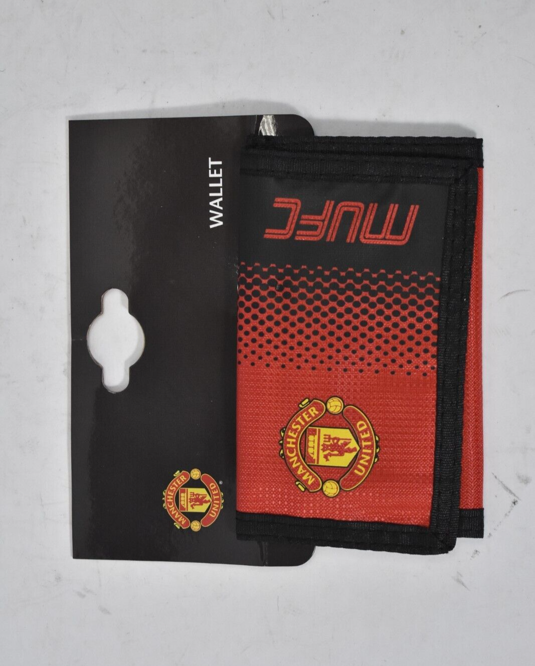 Manchester United FC Wallet Nylon MUFC Face Design Football Soccer Club ...