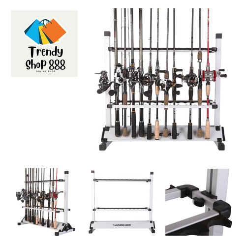Fishing Rod Rack Metal Aluminum Alloy Portable Fishing Rod Holder ...