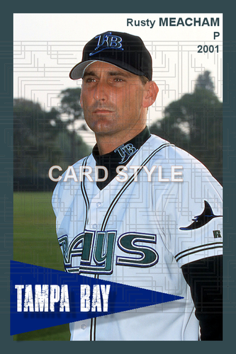 Rusty Meacham - 2001 Tampa Bay Devil Rays - choose a size - full color ...