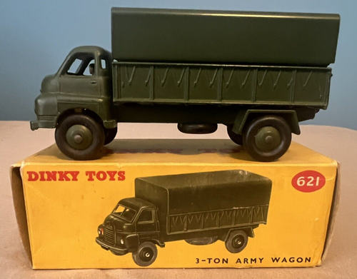 DINKY 621 3-TON ARMY COVERED WAGON Excellent Condition with ORIGINAL ...
