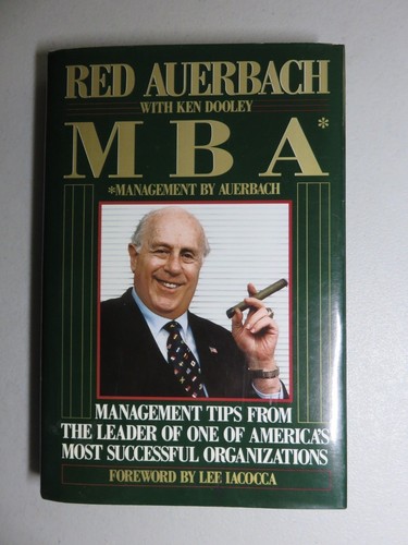 Red Auerbach Autographed "MBA" Book 1st Edition. PSA/DNA Certification ...