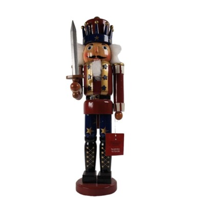 St Nicholas Square Nutcracker Solider Christmas Decoration Wood 16 1/2 ...