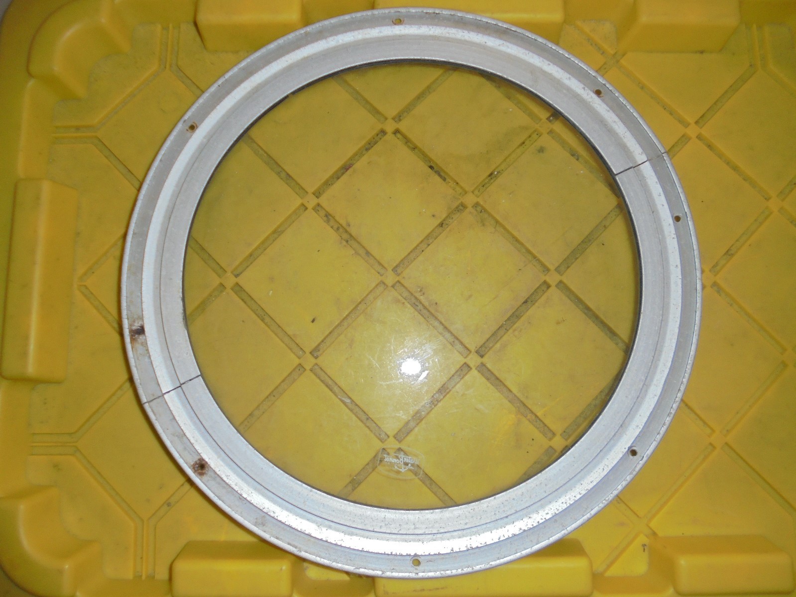 WATER BONNET ALUMINUM ROUND Boat FIXED PORT 13.75" CUT OUT 15 1/2" OD ...