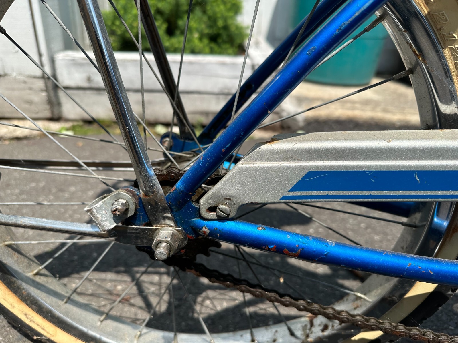 1982 Blue Schwinn Stingray Bicycle Springer Front End | eBay