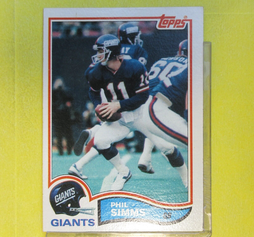 PHIL SIMMS 1982-83 VINTAGE Topps #433 New York Giants | eBay