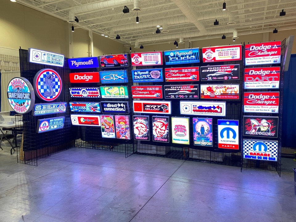 Large Lighted Dodge Scat Pack Club Sign Challenger Charger Demon ...