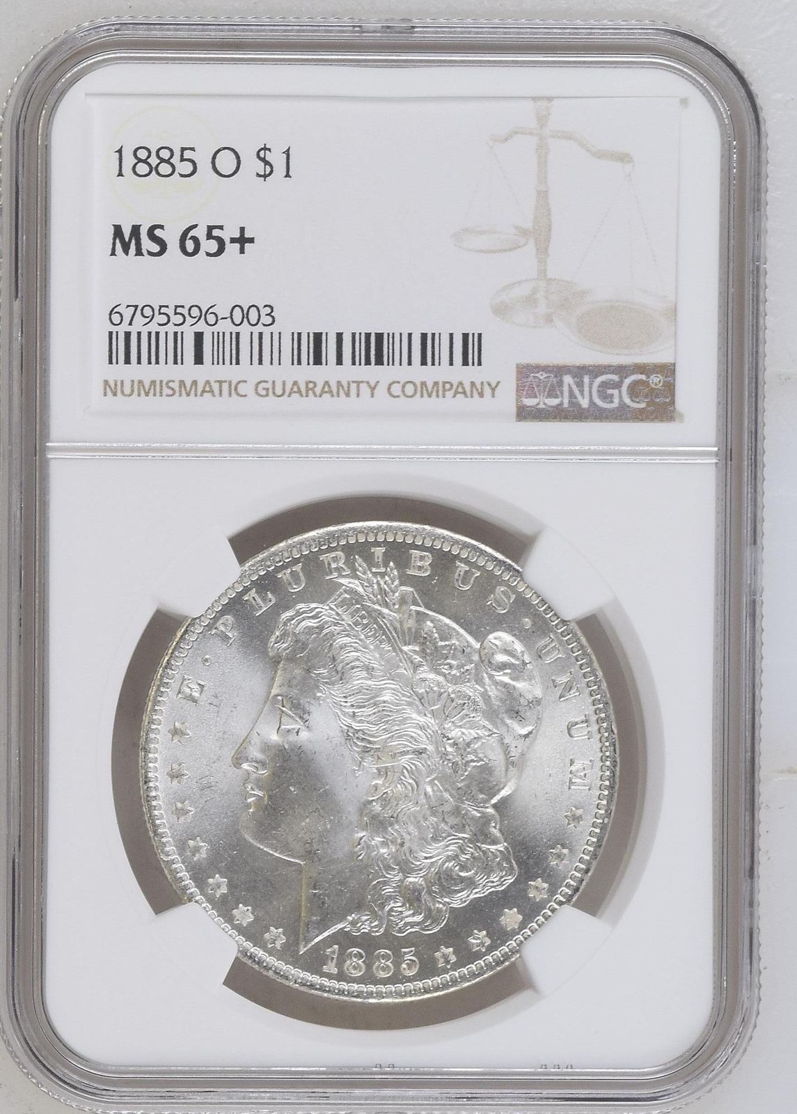 1885 O Morgan Silver Dollar NGC Certified MS-65+ Nice Bright Cartwheels ...