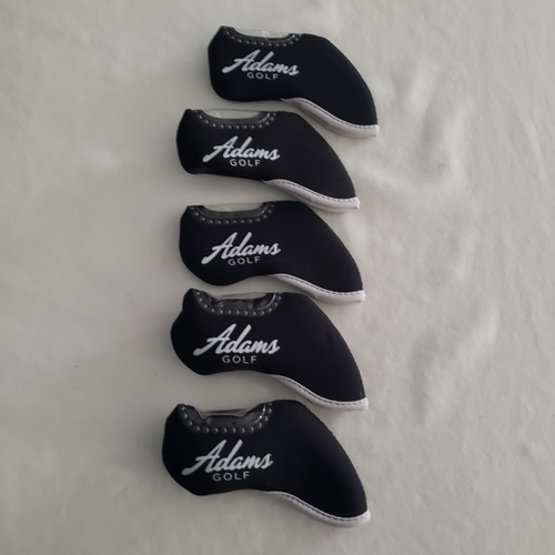 ADAMS Golf Iron Head Covers 5 pcs Set BLACK Headcover Club | eBay