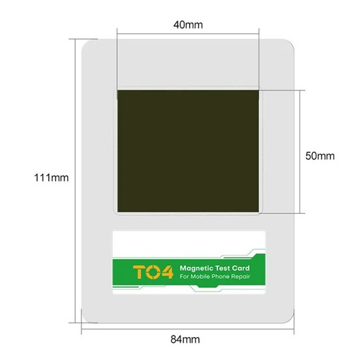 TO4 Phone Magnetic Card for MagSafe Area Magnetic Pole Visualization ...